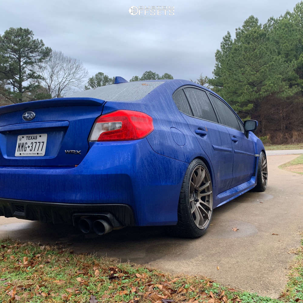 2015 Subaru WRX with 18x9.5 38 AVID1 AV20 and 255/35R18 Federal SS595 ...