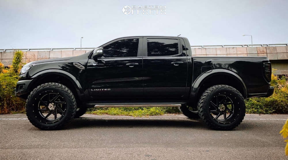 2020 Ford Ranger with 22x12 -44 Xtreme Force Xf6 and 325/50R22 AMP Mud ...
