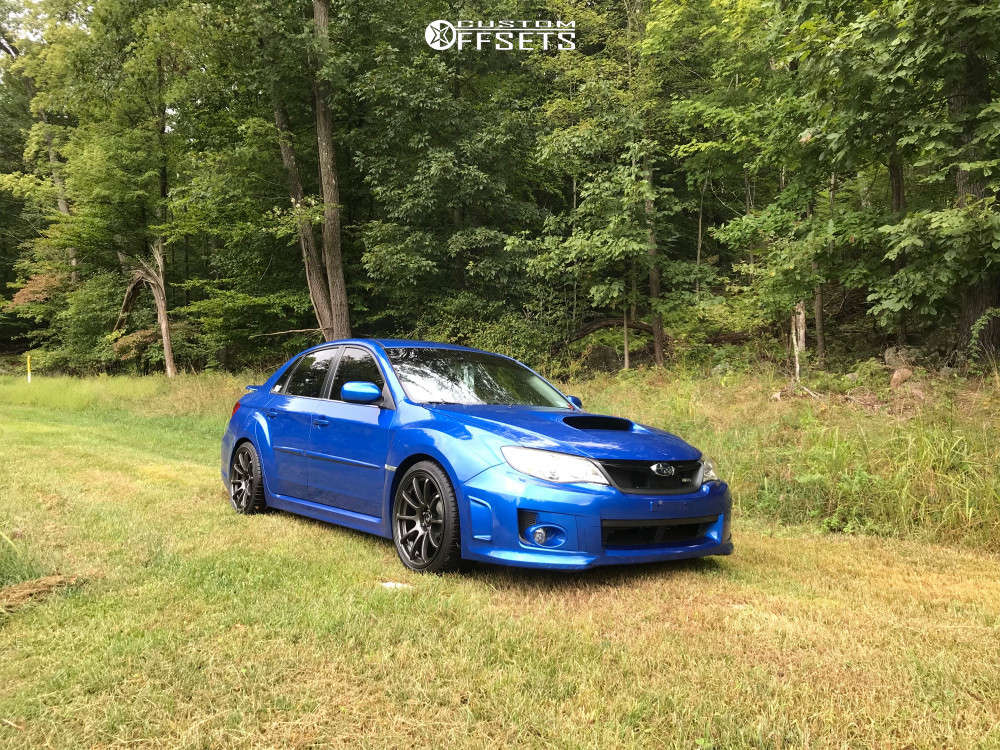 2012 Subaru WRX with 18x9 35 Rota G-force and 245/35R18 Michelin Pilot ...