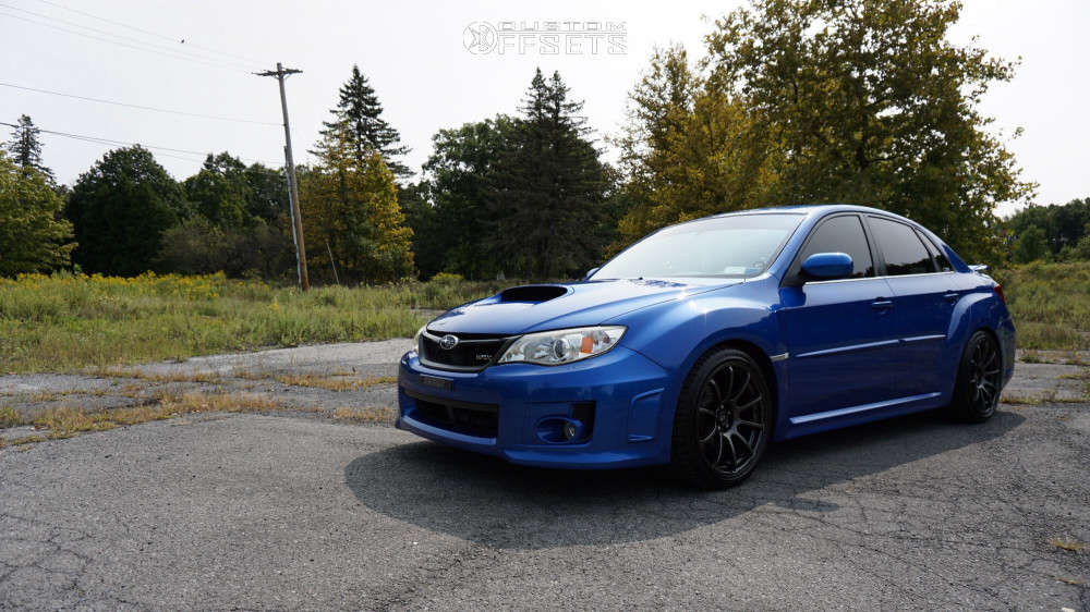 2012 Subaru WRX with 18x9 35 Rota G-force and 245/35R18 Michelin Pilot ...