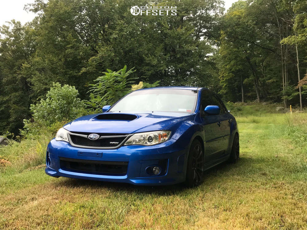 2012 Subaru WRX with 18x9 35 Rota G-force and 245/35R18 Michelin Pilot ...