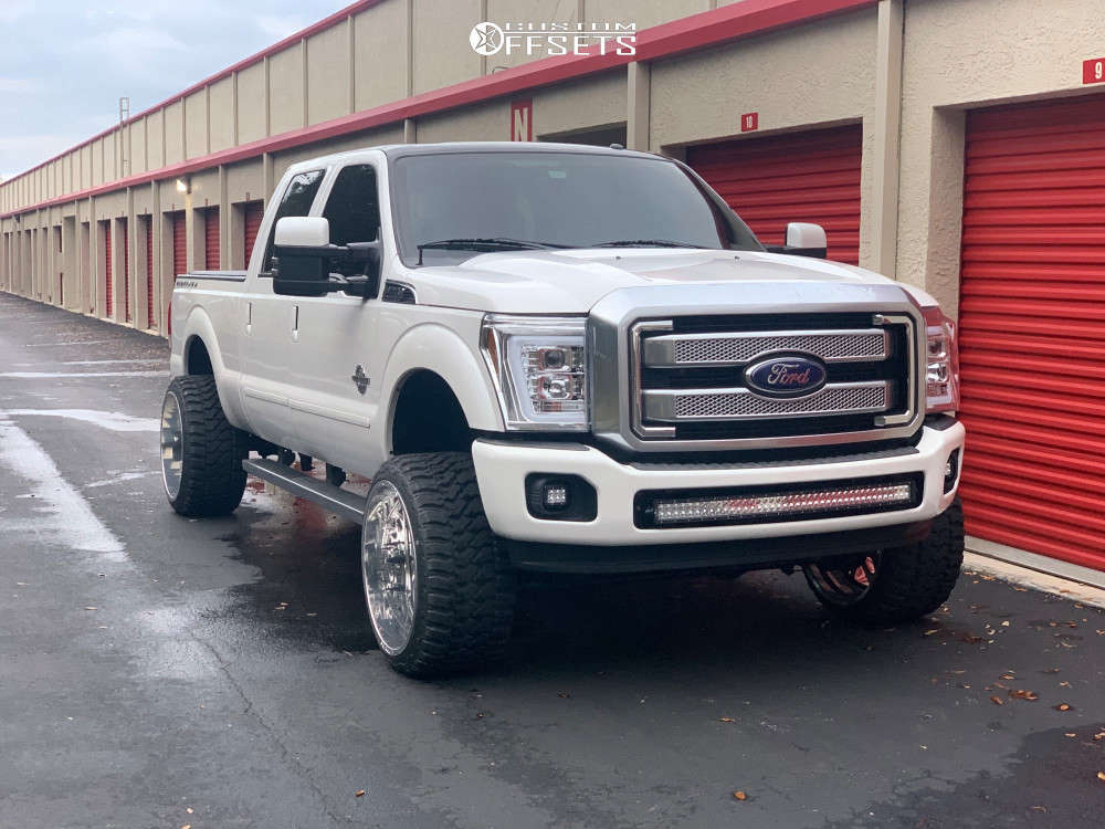 2013 Ford F-250 with 24x14 -76 Dropstars Forged F60p1 and 33/14.5R24 ...