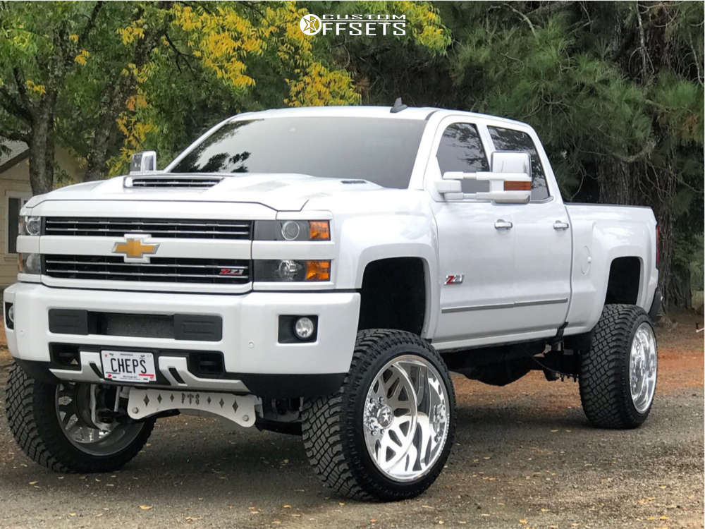 2017 Chevrolet Silverado 2500 HD with 24x14 -73 American Force Evo Ss8 ...