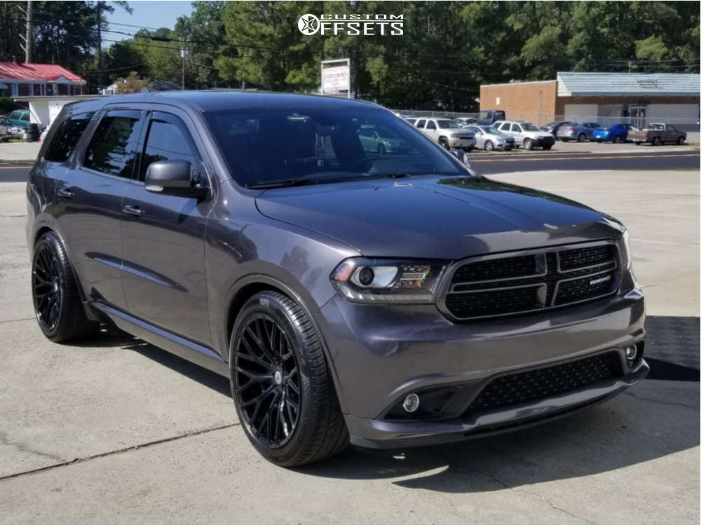 2016 Dodge Durango with 22x10.5 25 Asanti Black Abl-21 and 295/40R22 ...