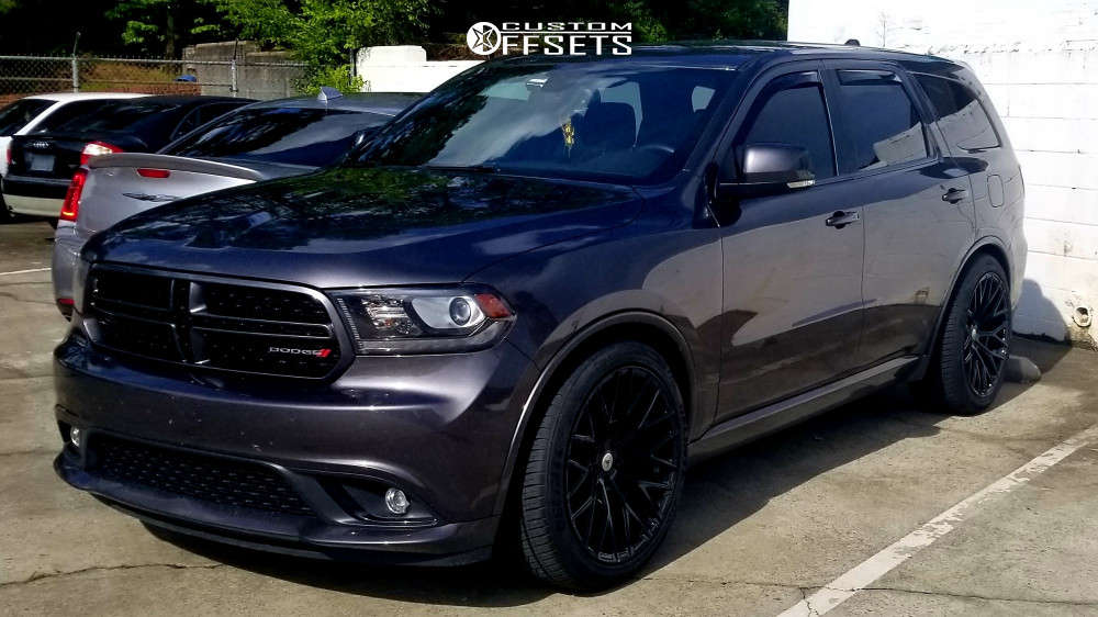 2016 Dodge Durango with 22x10.5 25 Asanti Black Abl-21 and 295/40R22 ...