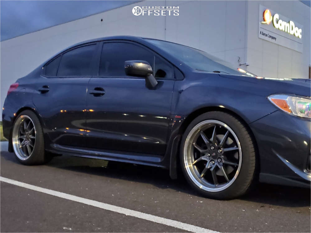 2017 Subaru WRX with 19x9.5 35 Option Lab S718 and 255/35R19 ...