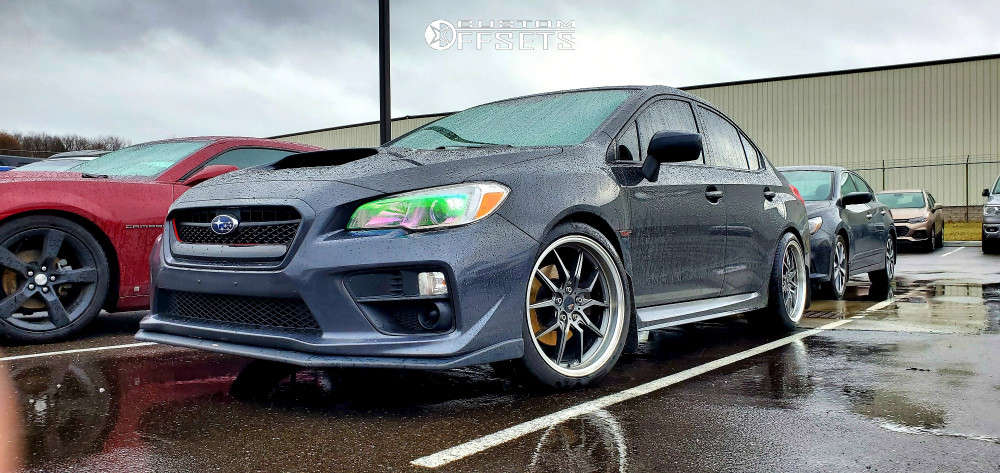 2017 Subaru WRX with 19x9.5 35 Option Lab S718 and 255/35R19 ...