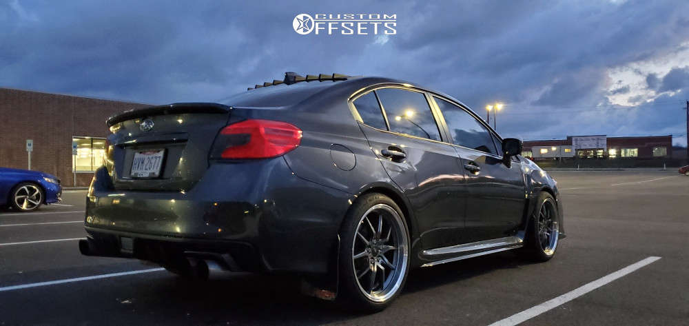 2017 Subaru WRX with 19x9.5 35 Option Lab S718 and 255/35R19 ...