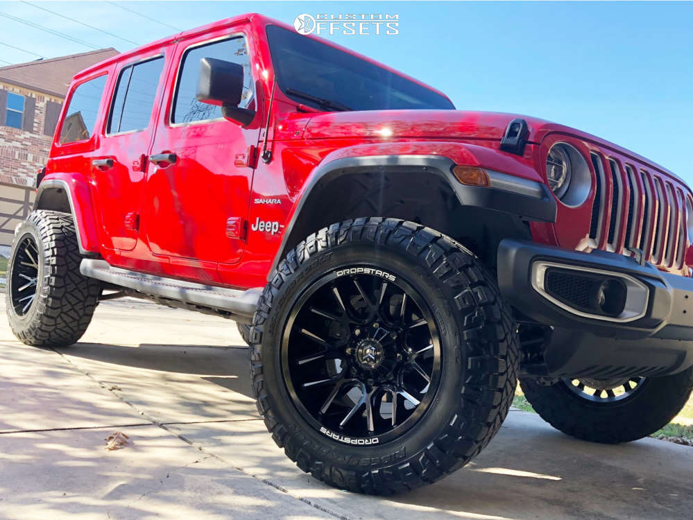 2019 Jeep Wrangler with 20x12 -44 Dropstars 654mb and 35/12.5R20 Nitto ...