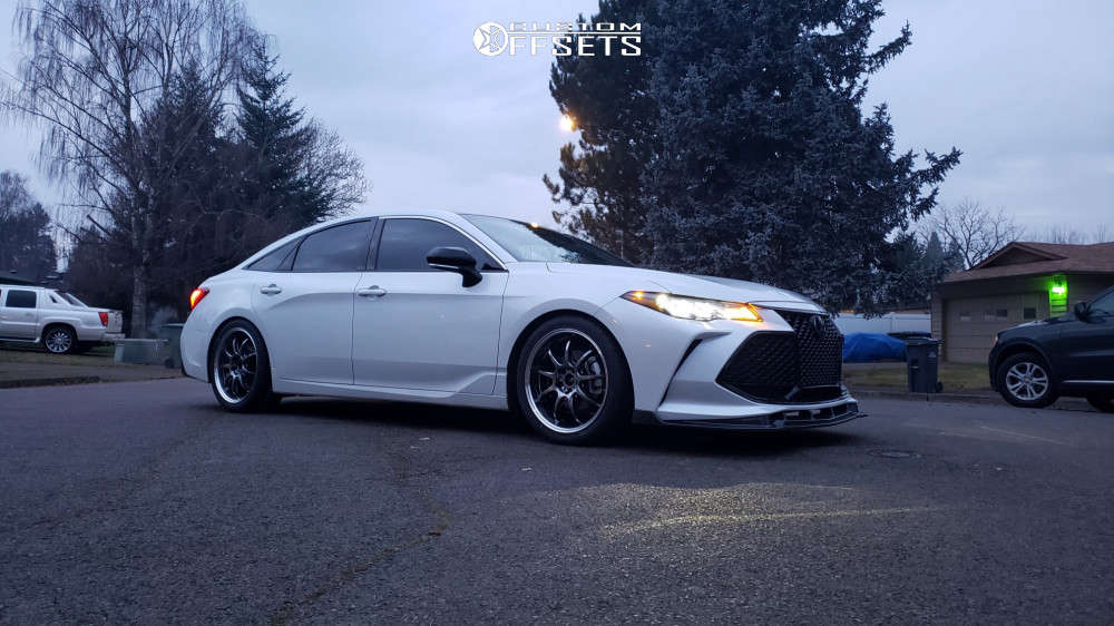 2019 Toyota Avalon with 19x8.5 38 Work D9r and 245/40R19 Federal SS595 ...
