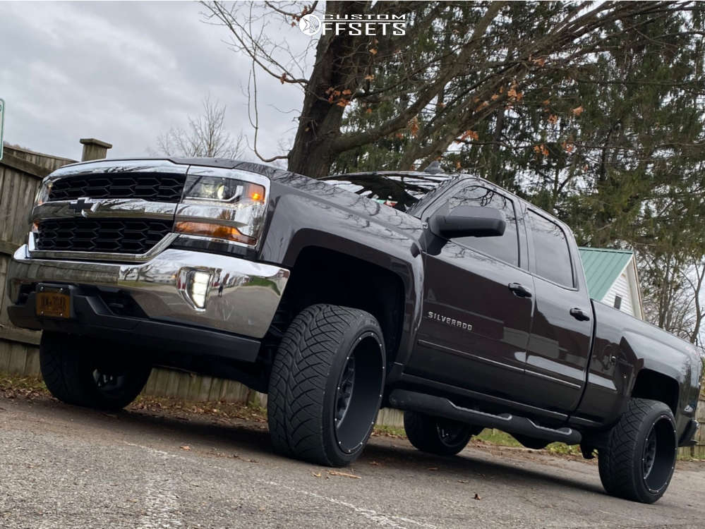 2016 Chevrolet Silverado 1500 with 22x12 -51 Vision Rocker and 305 ...