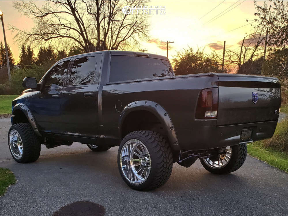 2018 Ram 2500 with 24x14 -90 American Force Quantum Cc and 35/13.5R24 ...