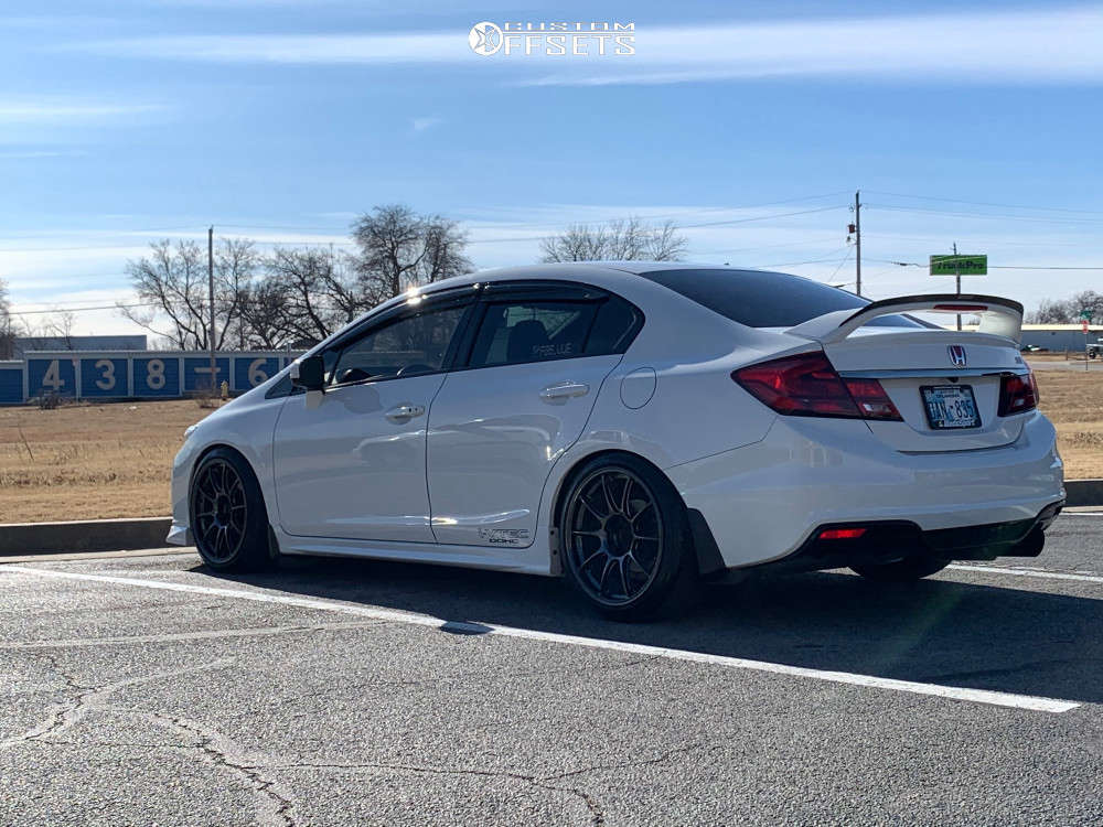 2015 Honda Civic with 18x9 32 WedsSport Tc105x and 225/40R18 ...