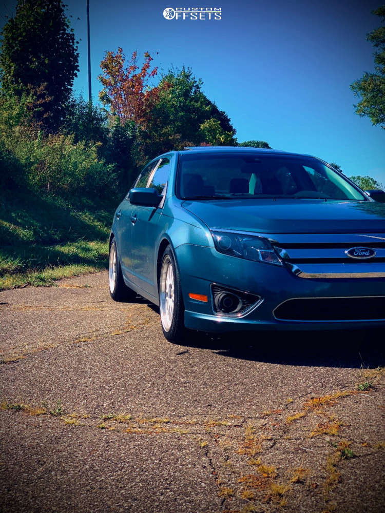 2012 Ford Fusion with 18x8 34 JNC JNC005 and 225/45R18 Thunderer Mach ...