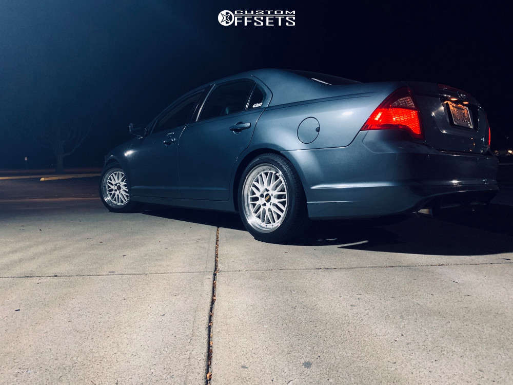 2012 Ford Fusion with 18x8 34 JNC JNC005 and 225/45R18 Thunderer Mach ...