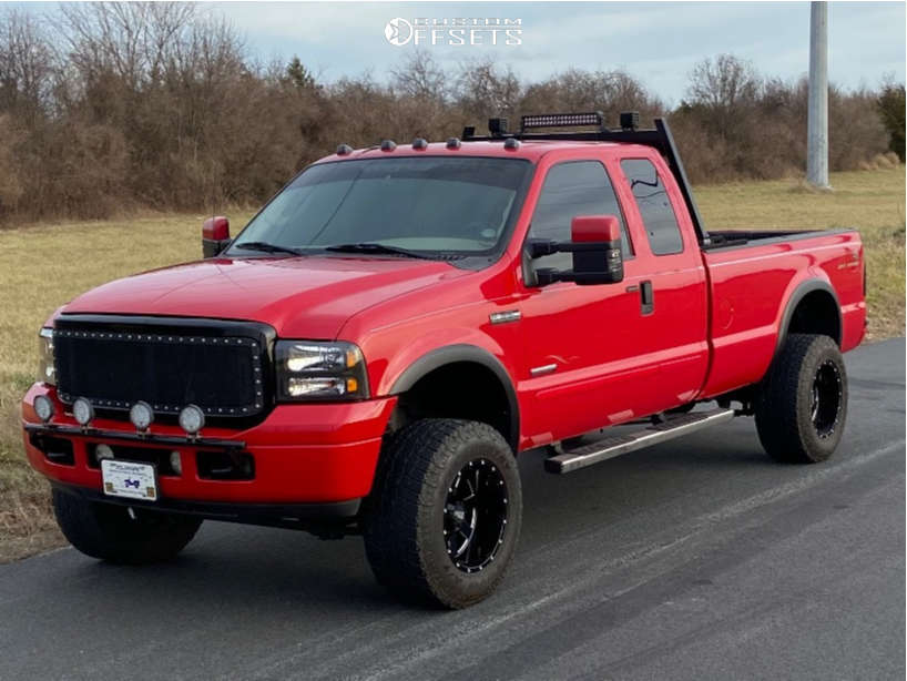 2007 Ford F-350 Super Duty with 18x12 -44 Moto Metal Mo962 and 33/12 ...