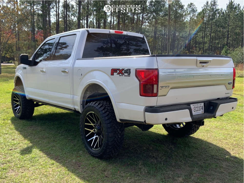 2019 Ford F-150 with 22x10 -25 Dropstars 654mb and 35/12.5R22 Toyo ...