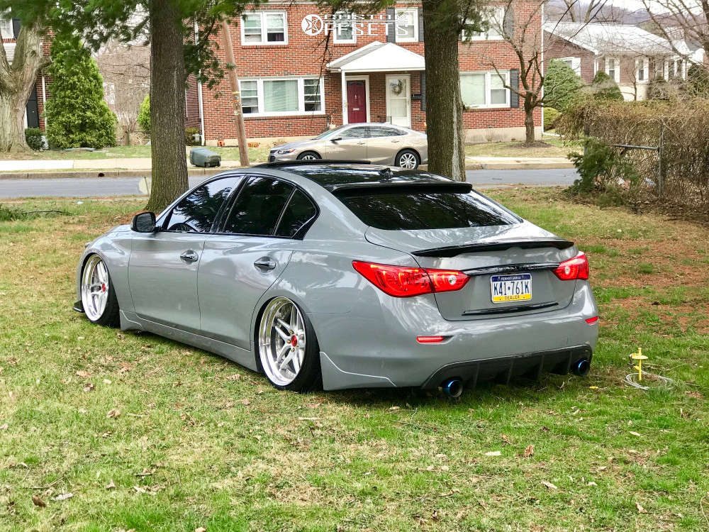 2016 INFINITI Q50 with 19x10.5 18 GMR Vss-1 and 255/35R19 Falken Azenis ...