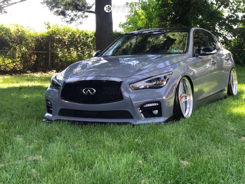 2016 INFINITI Q50 with 19x10.5 18 GMR Vss-1 and 255/35R19 Falken Azenis ...