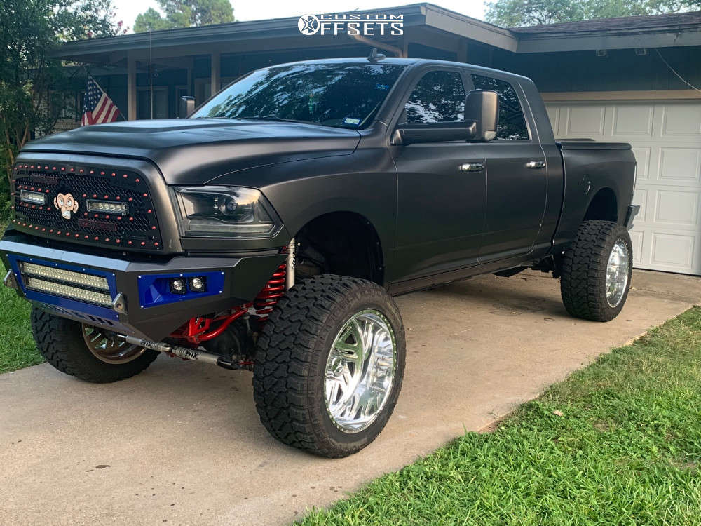 2016 Ram 2500 with 24x14 -73 American Force Cage Sf and 38/15.5R24 Fury ...