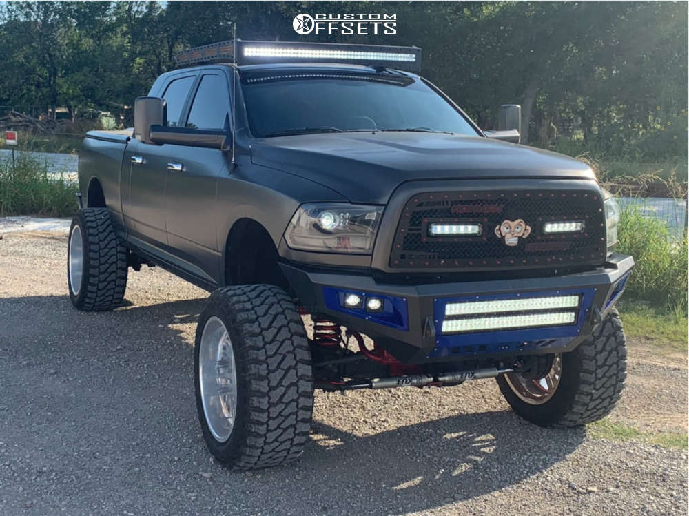 2016 Ram 2500 with 24x14 -73 American Force Cage Sf and 38/15.5R24 Fury ...