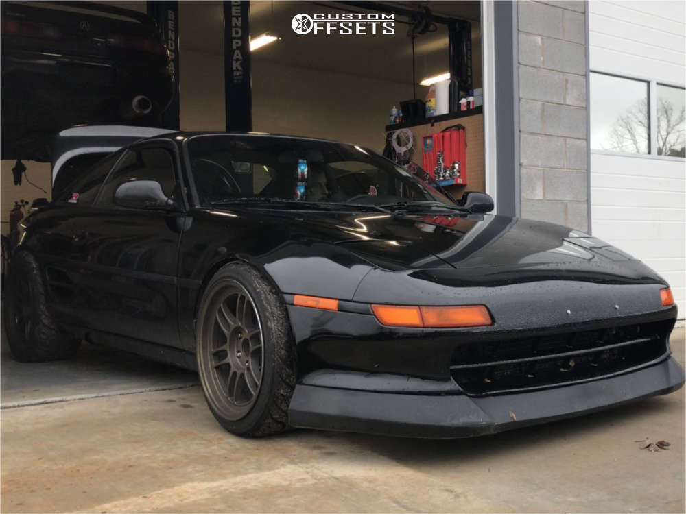 1991 Toyota MR2 with 17x9 22 Enkei RPF1 and 215/40R17 Federal 595 Rs-rr ...