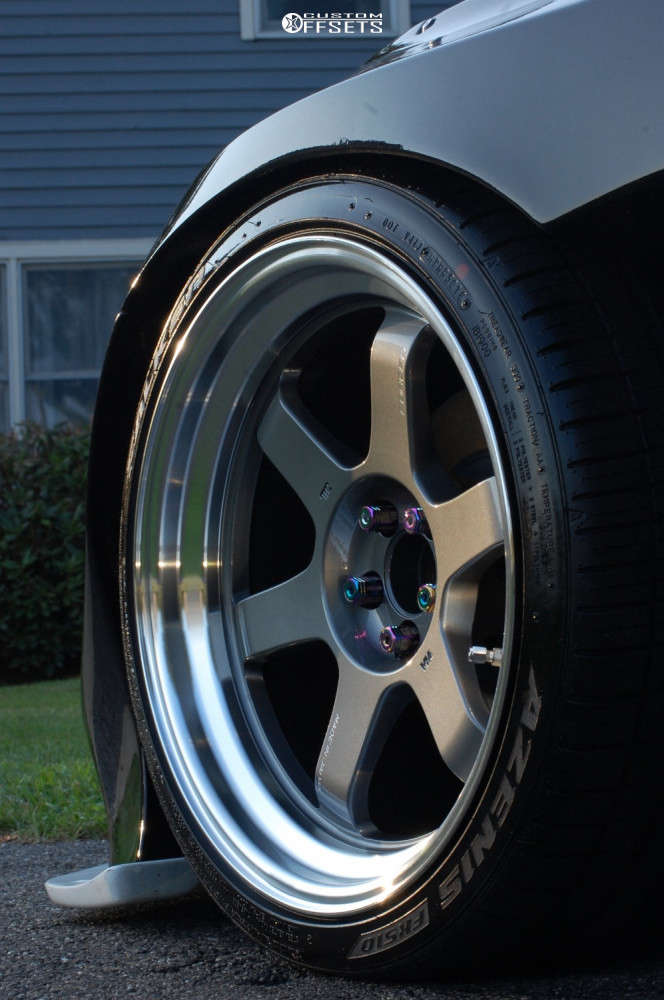 2017 Toyota 86 with 18x9.5 -14 Volk Te37v and 245/35R18 Falken Azenis ...