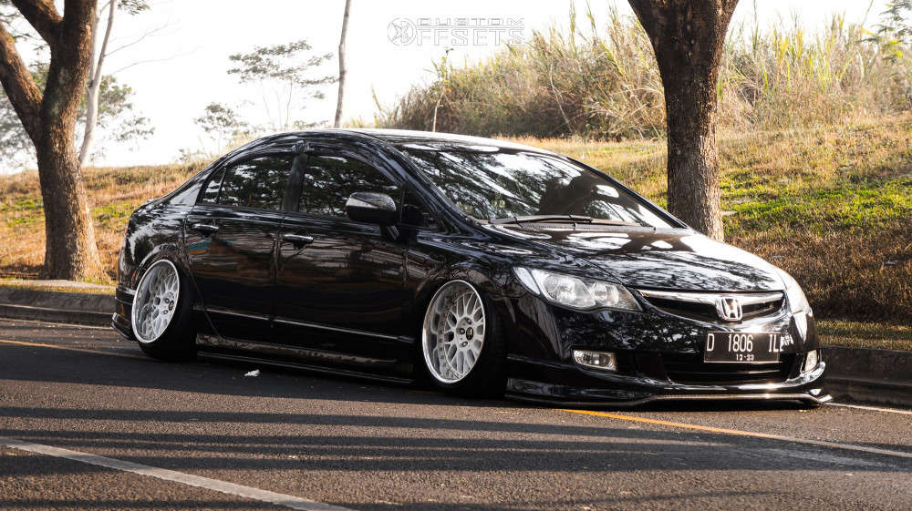 2008 Honda Civic with 17x10 10 Work VS XX and 215/40R17 Accelera Phi-r ...