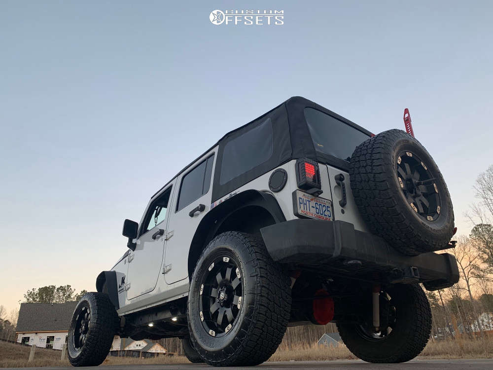 2011 Jeep Wrangler with 18x9 0 American Racing ATX Atx 185 and 33/18 ...