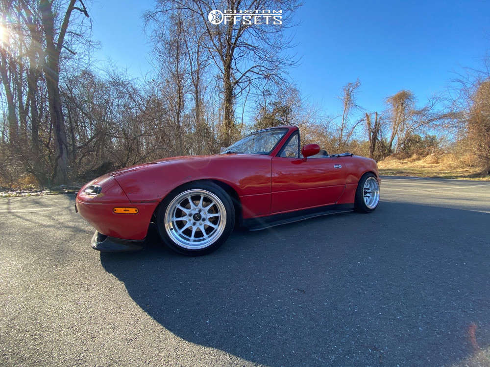 1990 Mazda MX-5 Miata with 15x8 0 JNC Jnc003 and 195/45R15 Toyo Tires ...