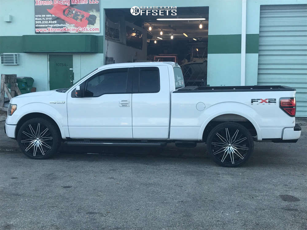 2009 Ford F-150 with 24x9 18 Azara AZA-522 and 295/35R24 Delinte D8 ...