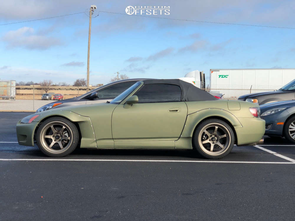 2002 Honda S2000 with 18x9.5 10 Cosmis Racing XT-006R and 225/35R18 ...