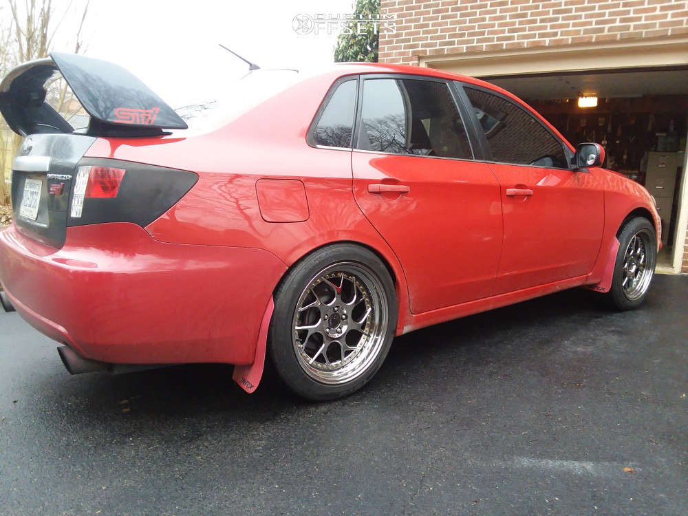 2008 Subaru WRX with 18x8.5 35 Aodhan Ds01 and 245/45R18 Toyo Tires ...