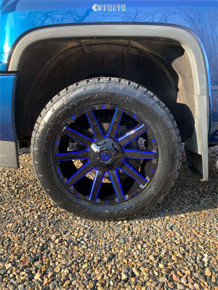 2017 GMC Sierra 1500 with 20x9 20 Fuel Contra and 275/55R20 Nitto Terra ...