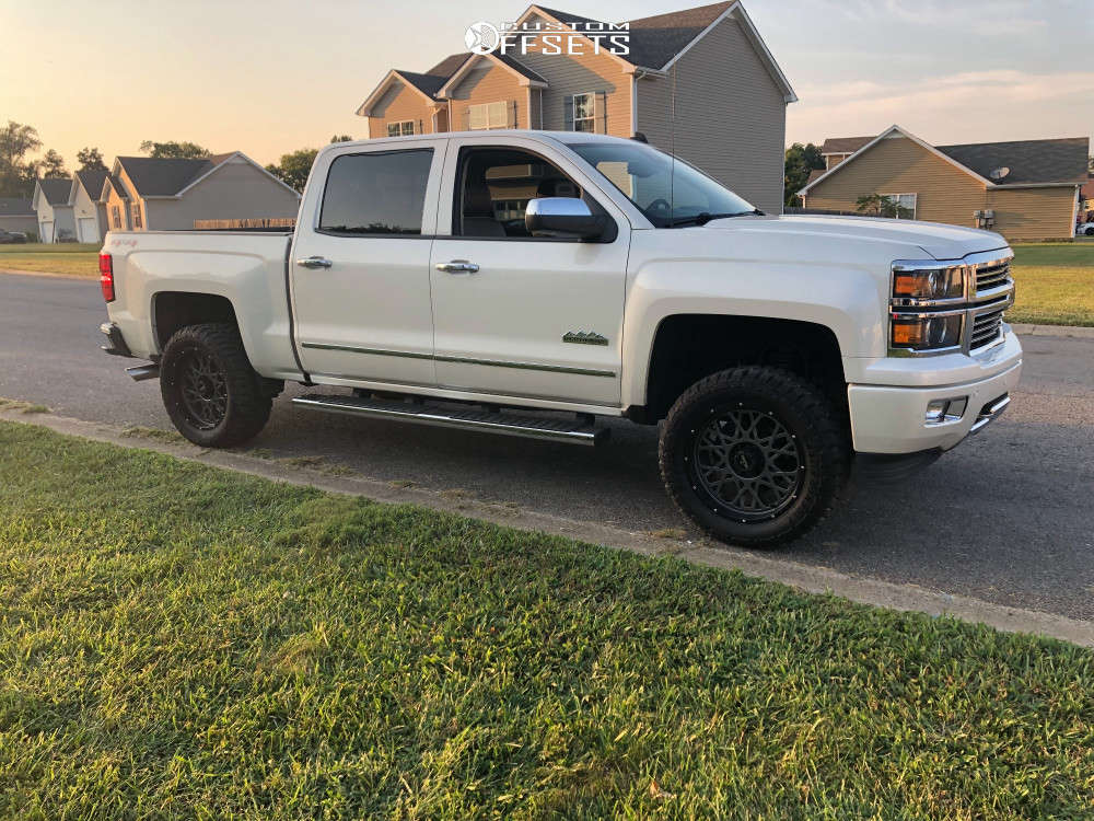 2014 Chevrolet Silverado 1500 with 20x9 12 Vision Rocker and 33/12.5R20 ...