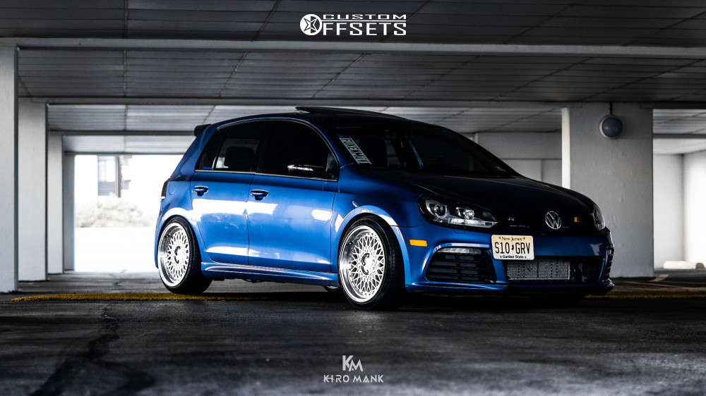 2013 Volkswagen Golf R with 18x9 38 Avant Garde M220 and 225/40R18 ...