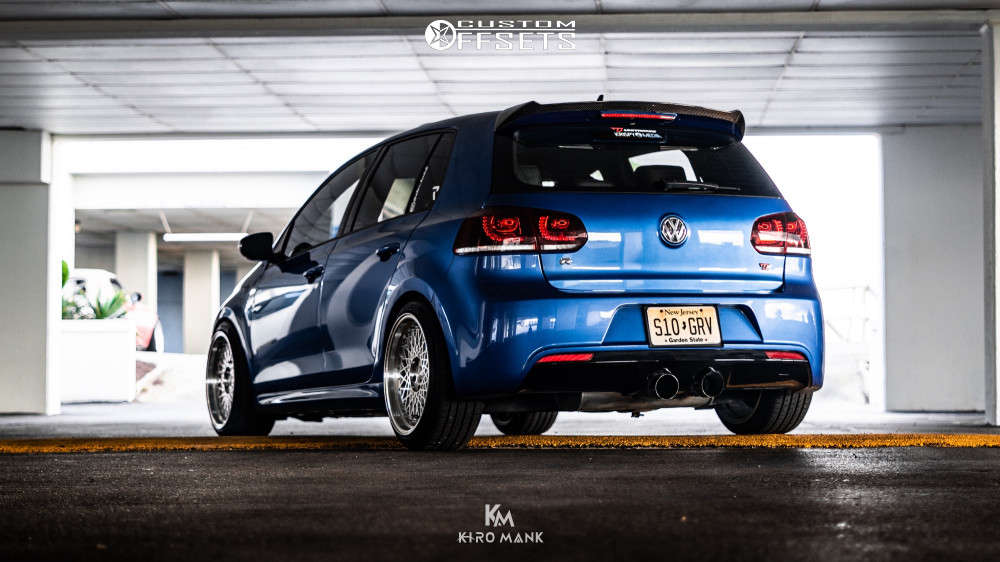 2013 Volkswagen Golf R with 18x9 38 Avant Garde M220 and 225/40R18 ...