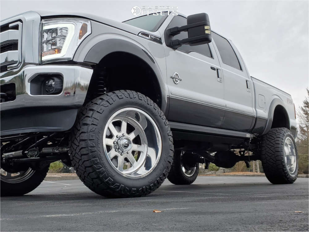 2016 Ford F-250 Super Duty with 22x12 -51 Fuel Forged Ff09 and 37/13 ...