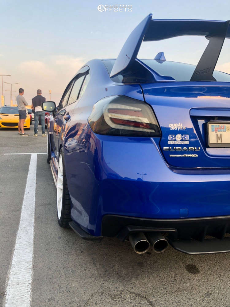 2017 Subaru WRX STI with 18x9.5 38 Work Emotion Cr Kiwami and 265/35R18 ...