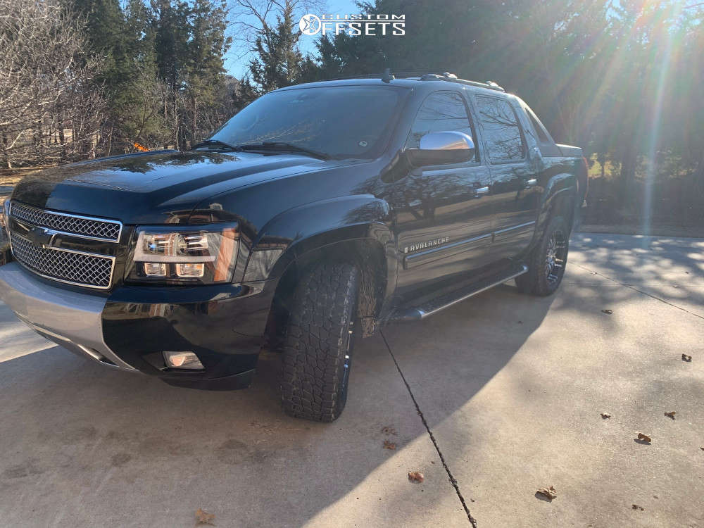 2008 Chevrolet Avalanche 1500 with 20x9 18 Helo He835 and 275/55R20 ...