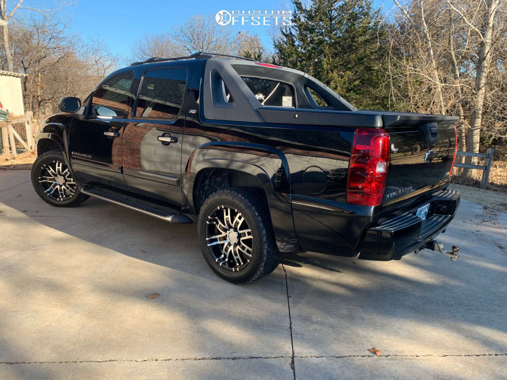 2008 Chevrolet Avalanche 1500 with 20x9 18 Helo He835 and 275/55R20 ...