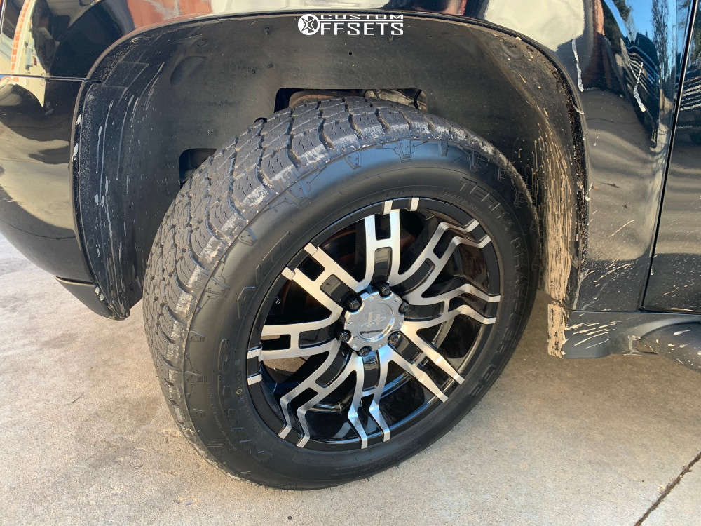 2008 Chevrolet Avalanche 1500 with 20x9 18 Helo He835 and 275/55R20 ...