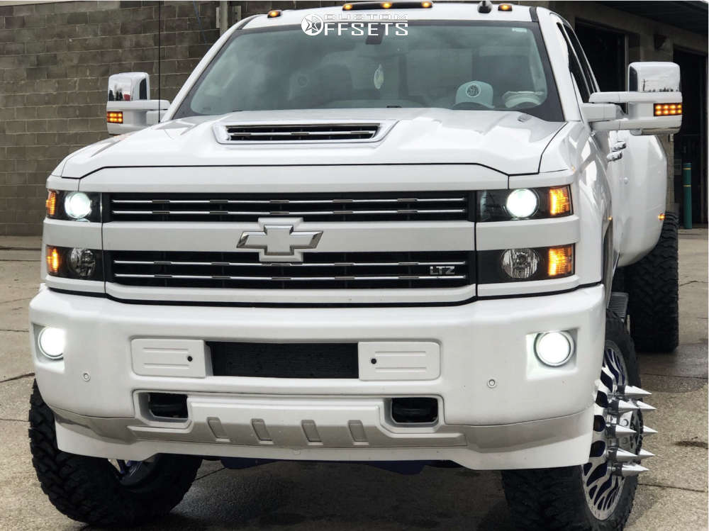 2019 Chevrolet Silverado 3500 HD with 24x8.25 -169 American Force Evo ...