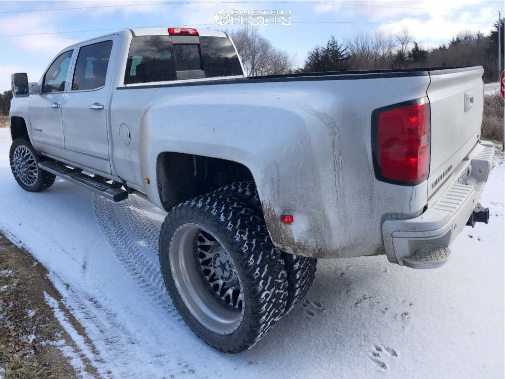 2019 Chevrolet Silverado 3500 HD with 24x8.25 -169 American Force Evo ...