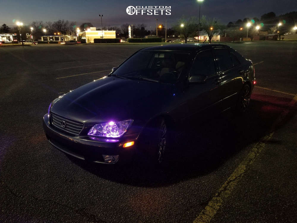 2001 Lexus IS300 with 17x8 35 Vors Tr4 and 215/45R17 Nankang NS-25 and ...