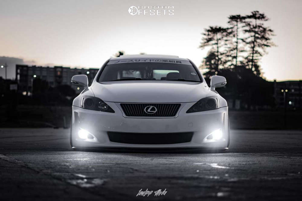 2010 Lexus IS250 with 18x10 37 Volk Te37 and 215/40R18 Achilles At ...
