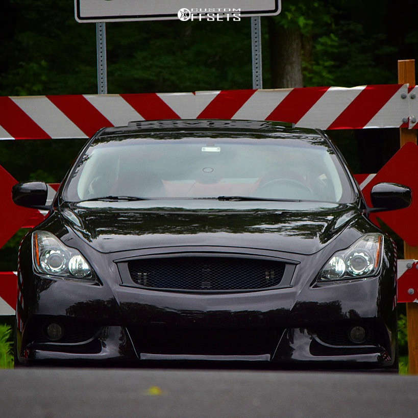 2011 INFINITI G37 with 19x9.5 35 ESR Sr12 and 255/40R19 Firestone Firehawk Indy 500 and Lowering ...