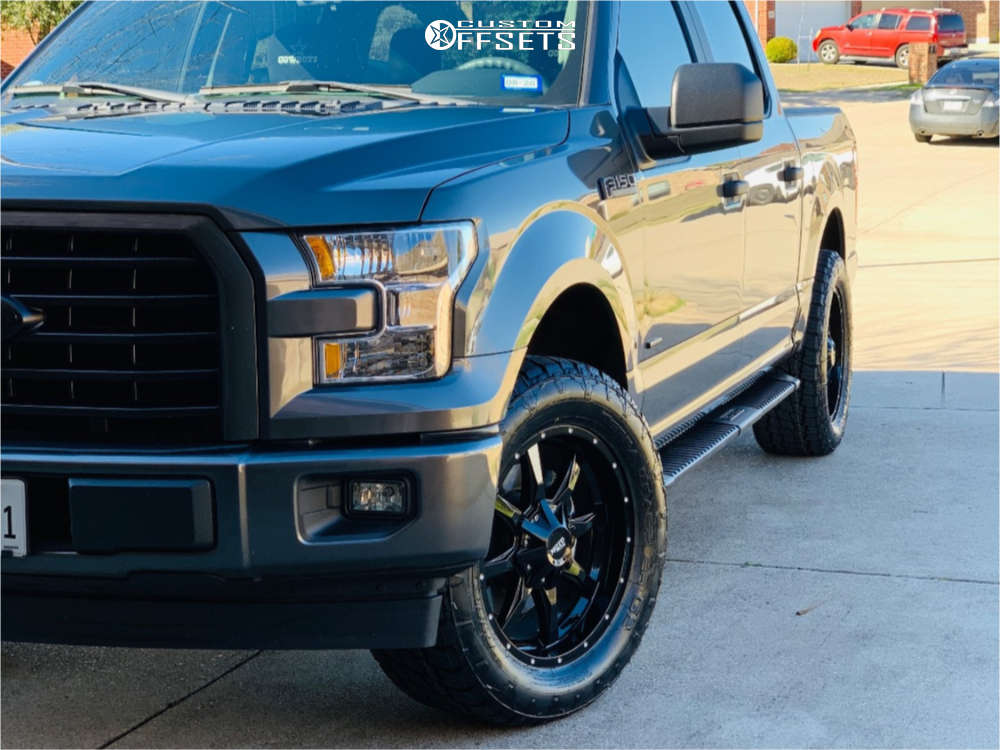 2017 Ford F-150 with 20x9 18 Moto Metal Mo970 and 305/55R20 Nitto Terra ...