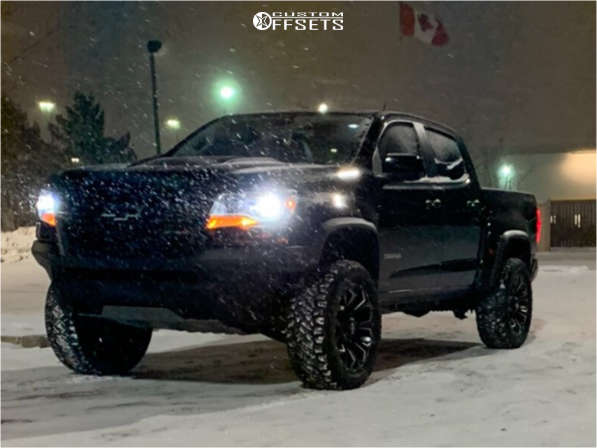 2017 Chevrolet Colorado with 20x10 -18 Fuel Assault and 275/55R20 Nitto ...