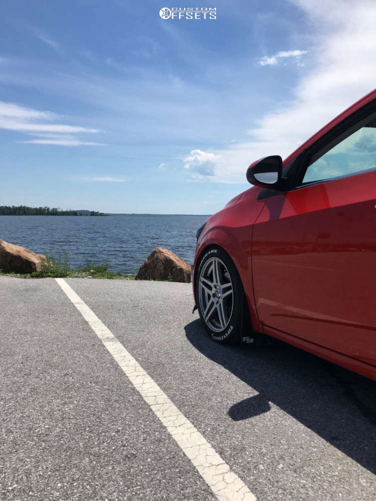 2012 Chevrolet Sonic with 17x7.5 38 Enkei Rsf5 and 225/45R17 Firestone ...